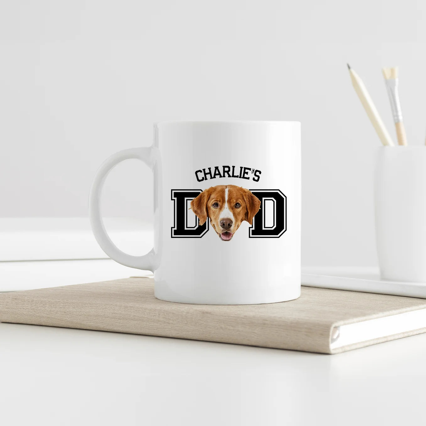 🐶 "Dog Dad" - Personalisierte Hunde-Tasse mit Foto personalisieren